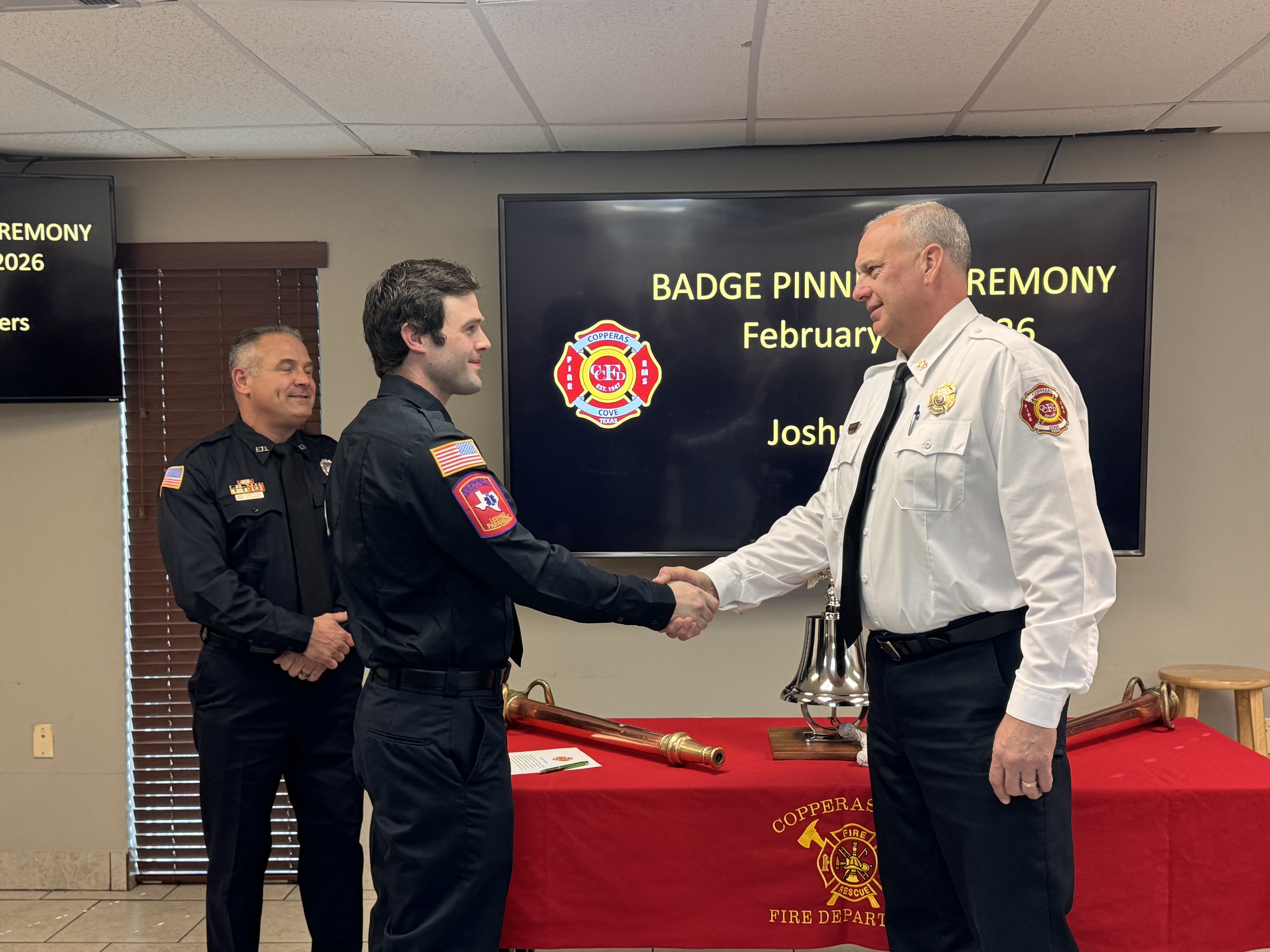 CCFD swears in new firefighter, 5th of the new year | Copperas Cove ...