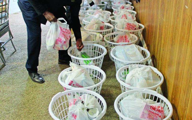 Jno G. Lewis Lodge #622 distributes Thanksgiving baskets | Copperas ...